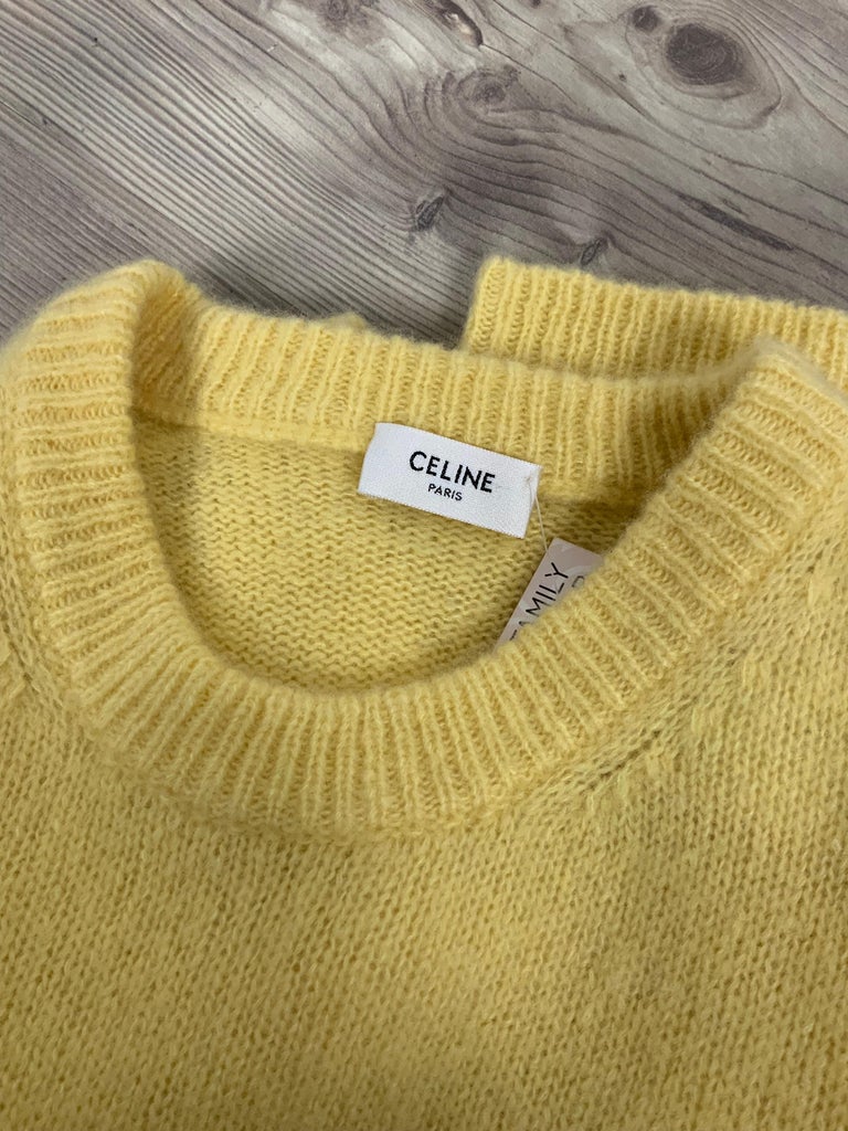 Celine yellow knitwear For Sale at 1stDibs