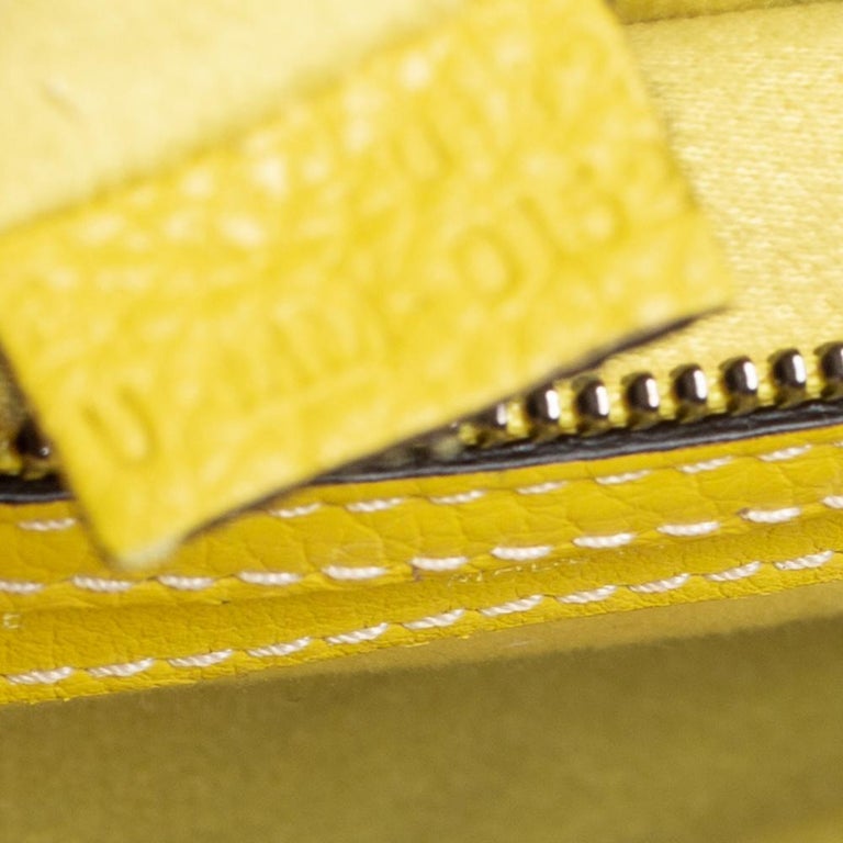 Celine Yellow Leather Mini Luggage Tote at 1stDibs