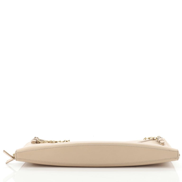 Celine Zip Around Chain Shoulder Bag Leather at 1stDibs