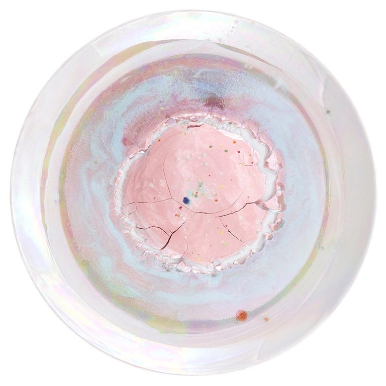 Cell Wall Plate Pink For Sale at 1stDibs