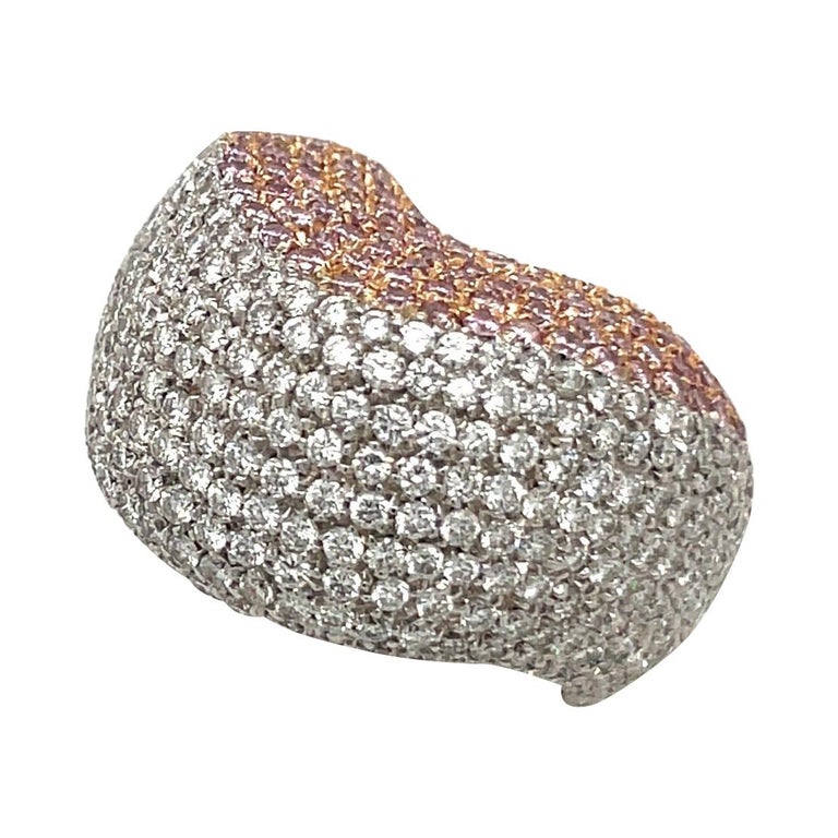 Cellini Jewelers 18KT White Gold, 2.89Ct. Pink and 1.19Ct. White ...