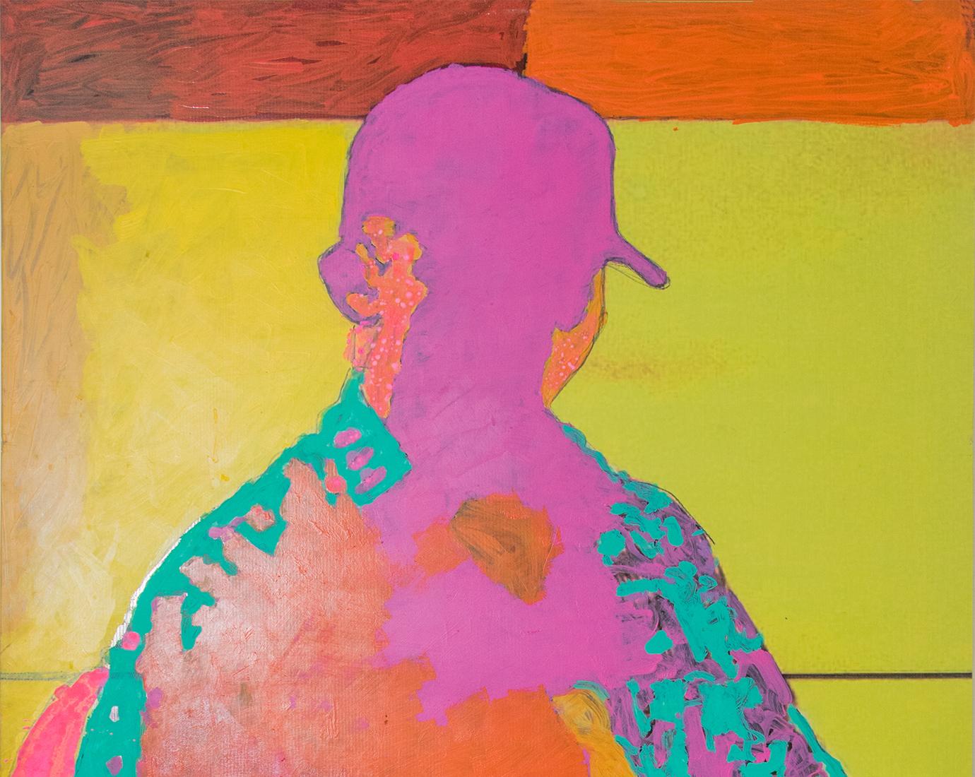 Celso José Castro Daza - Guido II, Mixed Media Portrait Painting on a ...