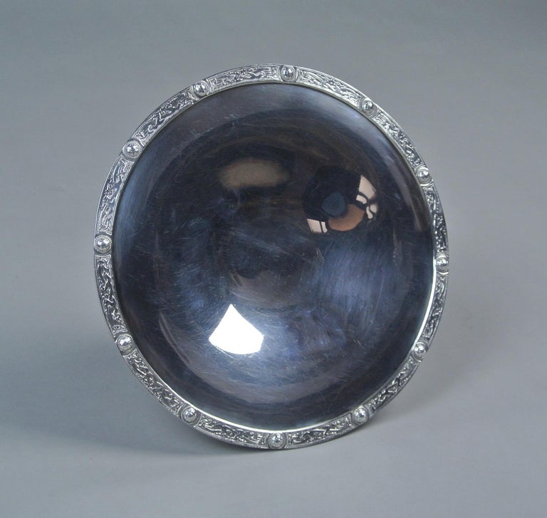 Celtic Dragon Silver Bon Bon Dish, London 1944, Wakely and Wheeler For ...