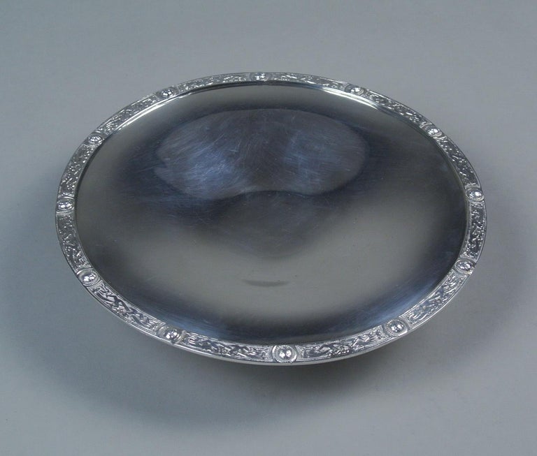 Celtic Dragon Silver Bon Bon Dish, London 1944, Wakely and Wheeler For ...
