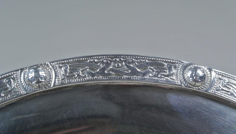 Celtic Dragon Silver Bon Bon Dish, London 1944, Wakely and Wheeler For ...