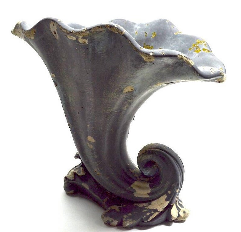 Cement Concrete Garden Cornucopia Planter at 1stDibs