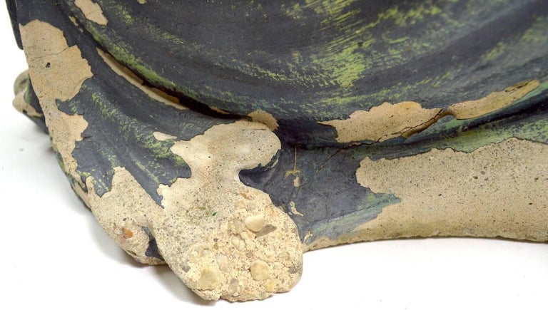 Cement Concrete Garden Cornucopia Planter at 1stDibs