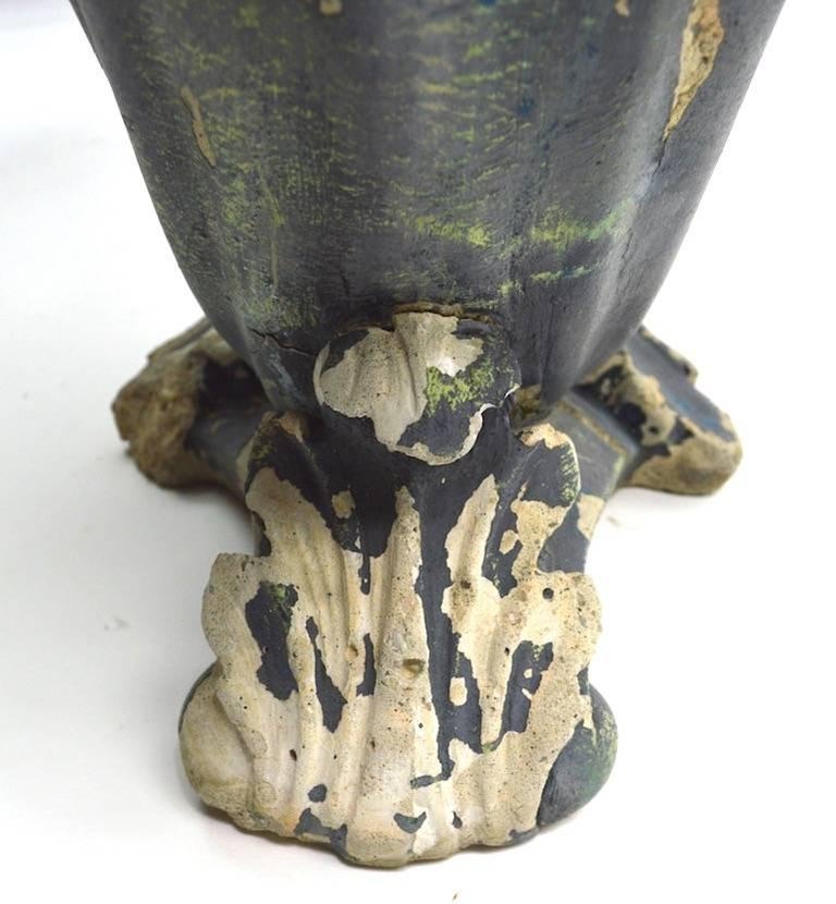 Cement Concrete Garden Cornucopia Planter at 1stDibs