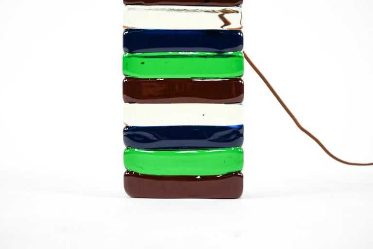 Cenedese Italian Glass Table Lamp For Sale at 1stDibs