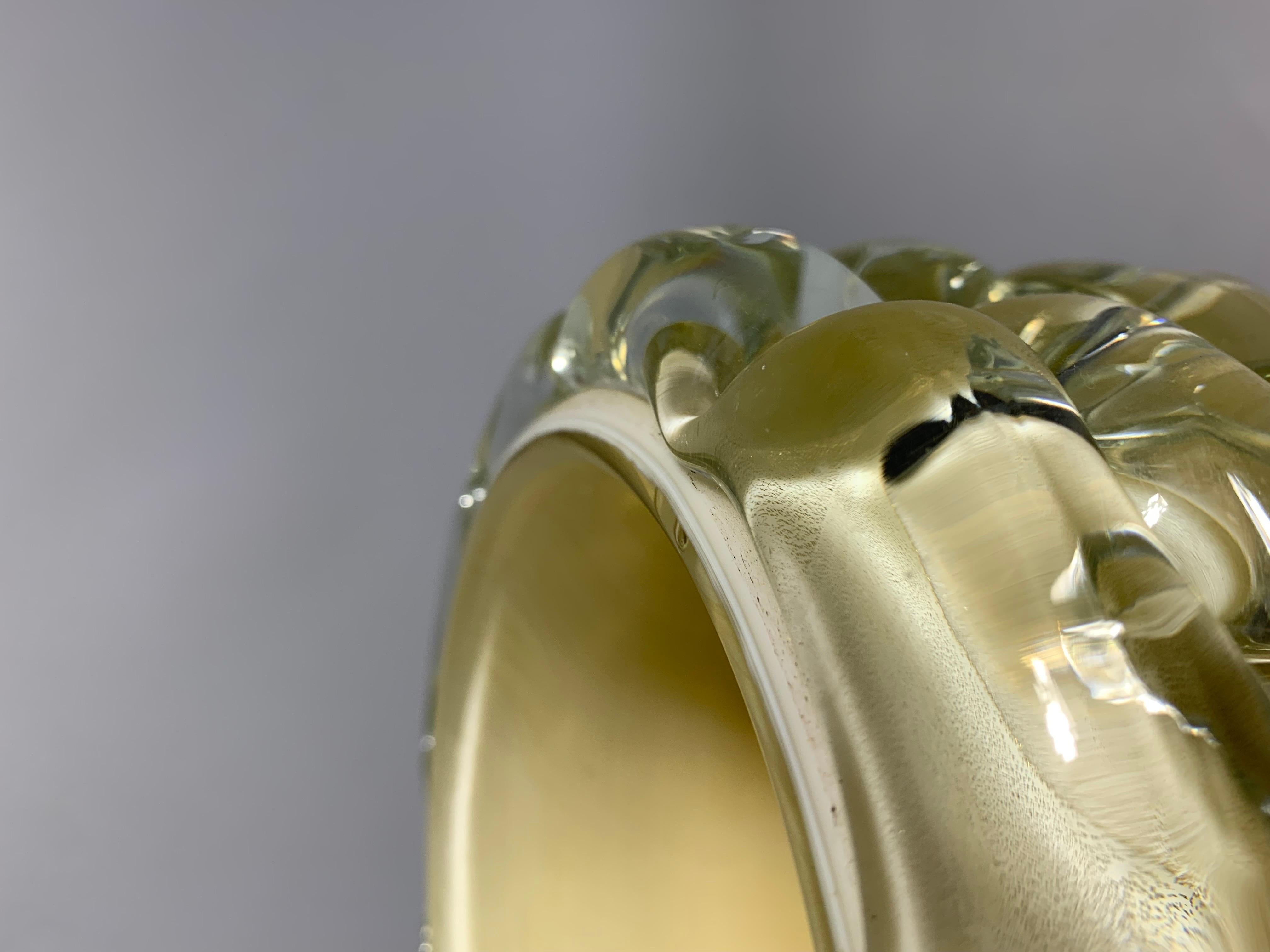 Cenedese Murano Gold Leaf Glass Vase, Italy, 1980s For Sale at 1stDibs