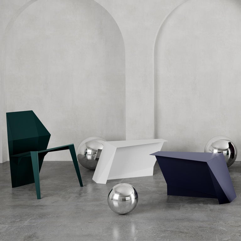 Centaurus Sculptural Chair with soft-touch powder coated finish For ...