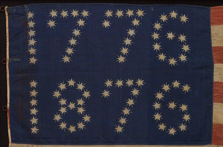 Centennial Celebration "1776-1876" American Flag Banner For Sale at ...