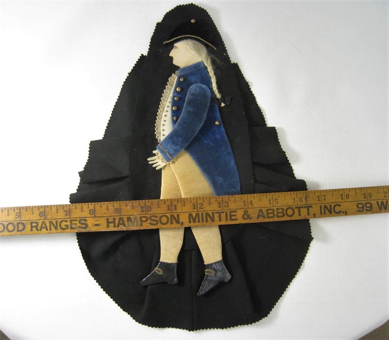 Centennial George Washington Textile Pen Wipe Antique Handmade Folk Art ...