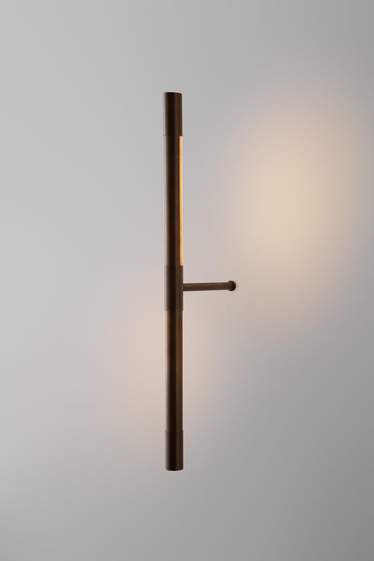 Customizable Center-Mount Picture Light Adjustable Minimal Brass Linear ...