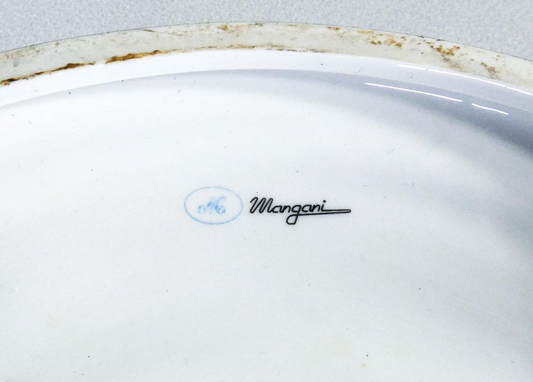 Centerpiece Cachepot in Decorated Ceramic, Mangani Firenze, Italy ...