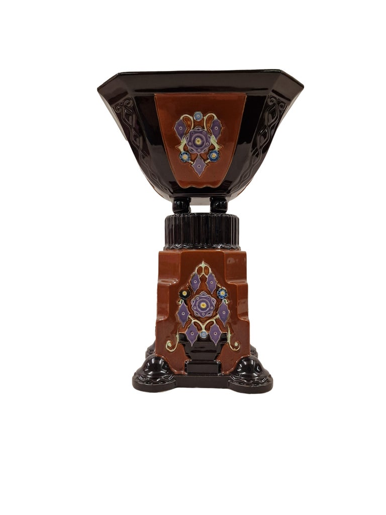 Centerpiece / Centrepiece, bowl, Majolica, Eichwald, Art Deco, 1920 ...