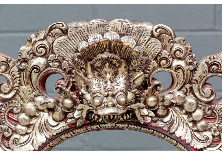 Central Asian Gong on Carved, Painted and Gilt Stand For Sale at 1stDibs