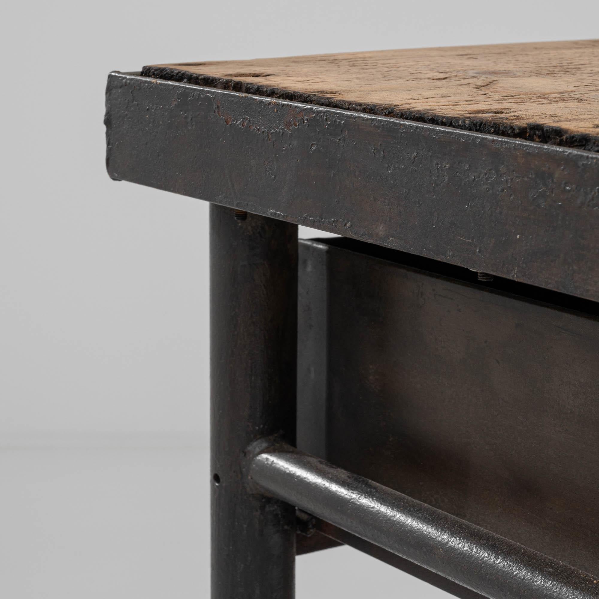 Central European Industrial Work Table For Sale at 1stDibs