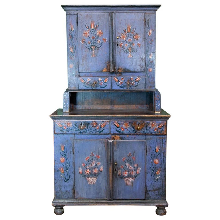 Central European Step Back Cupboard at 1stDibs