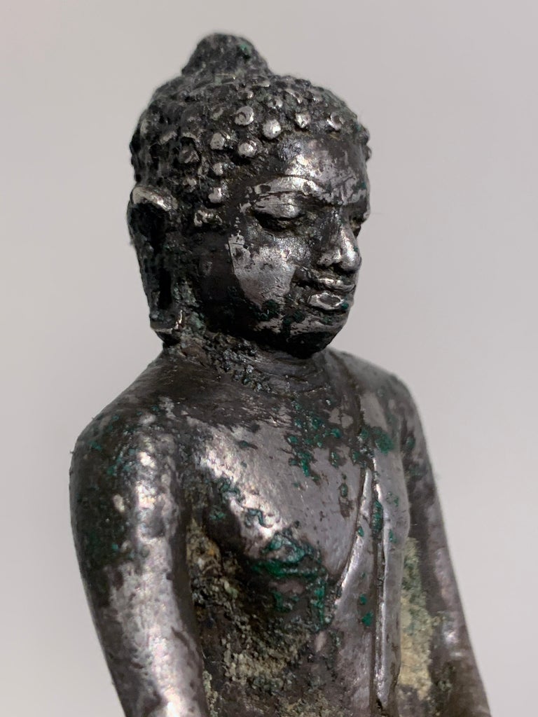 Central Javanese Cast Silver Transcendent Buddha, 9th-12th Century ...