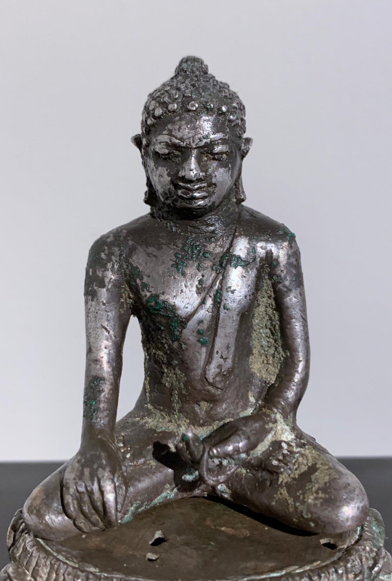 Central Javanese Cast Silver Transcendent Buddha, 9th-12th Century ...