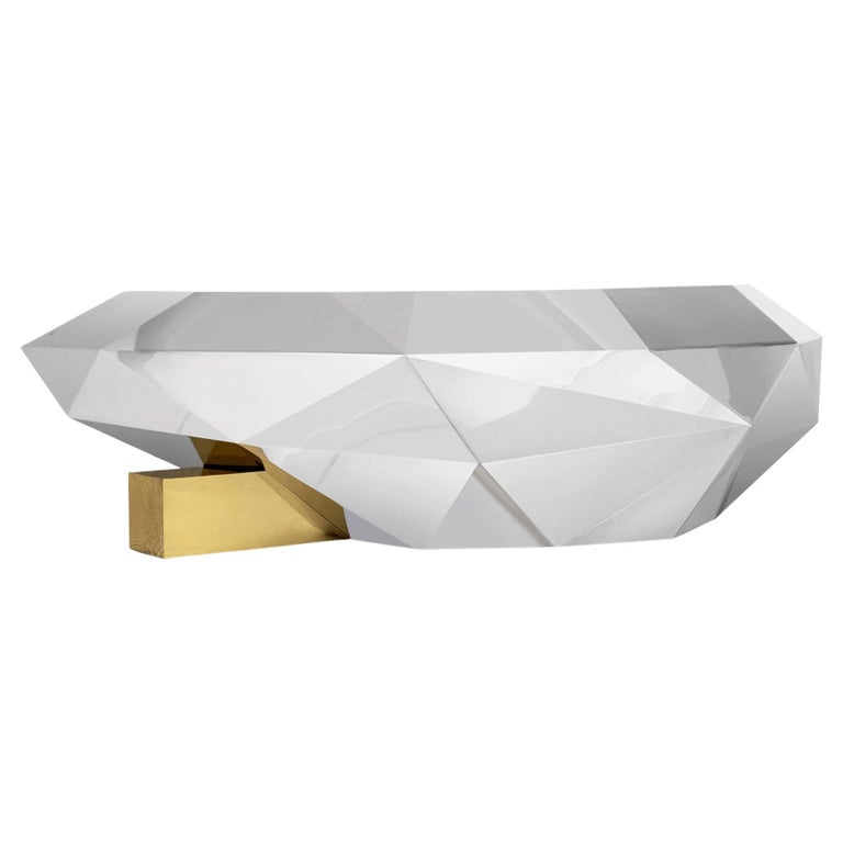 Centre Table in Steel "Stone" For Sale at 1stDibs