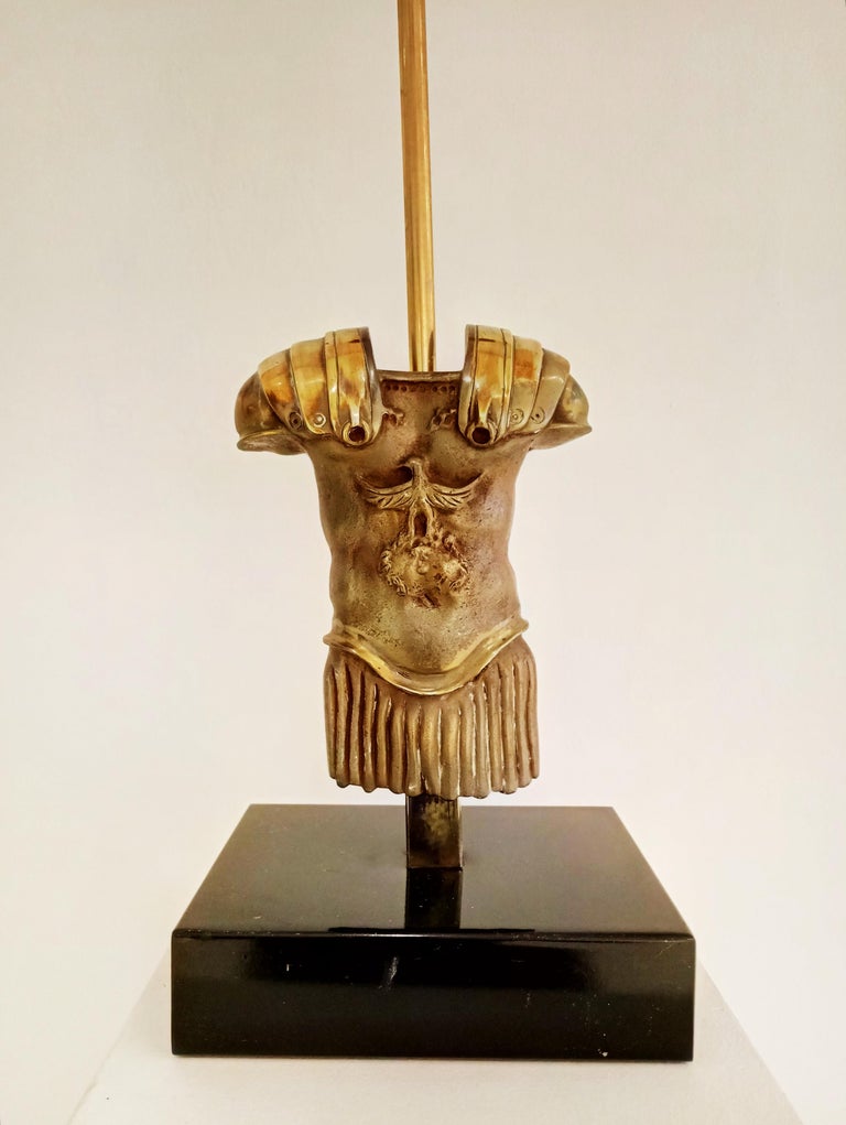 Centurion Torso Bronze Lamp by Monique Gerber, France, 1970s For Sale ...