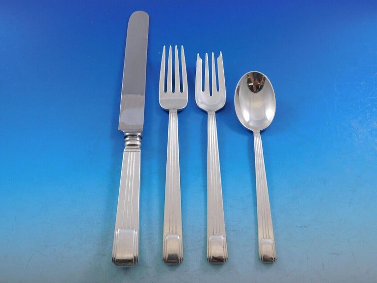 Century by Tiffany and Co. Sterling Silver Flatware Set Service 132 Pcs ...
