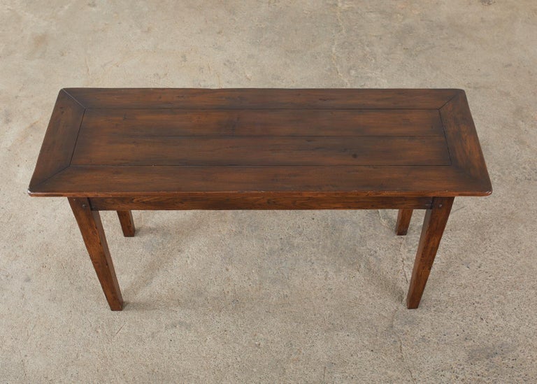 Century French Provincial Pine Farmhouse Console Table at 1stDibs