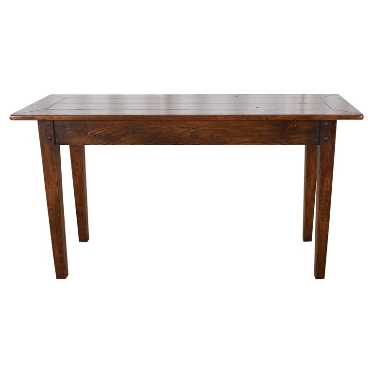 Century French Provincial Pine Farmhouse Console Table at 1stDibs