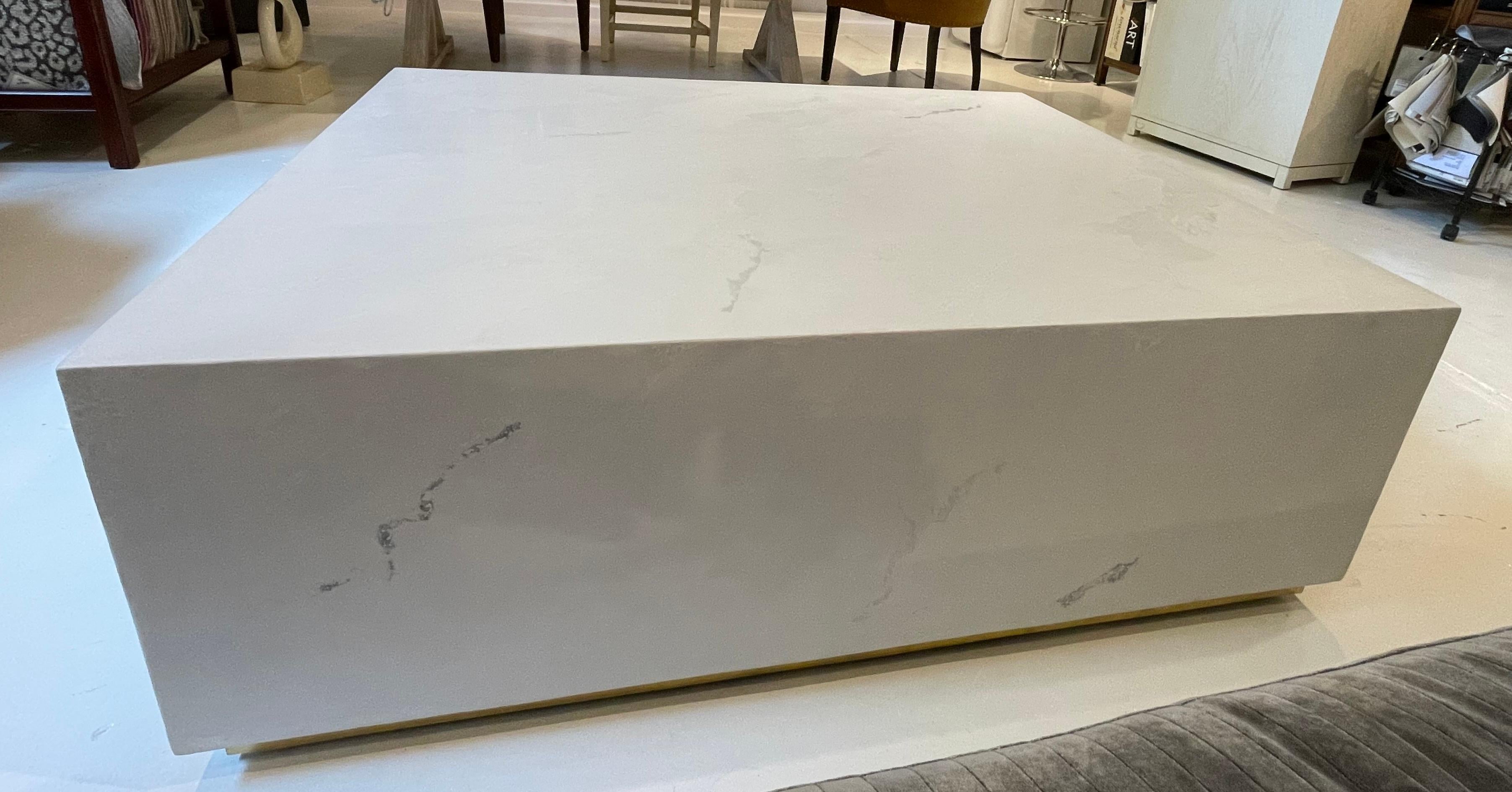 Century Furniture Calcutta Scagliola Marble Cocktail Table For Sale at ...
