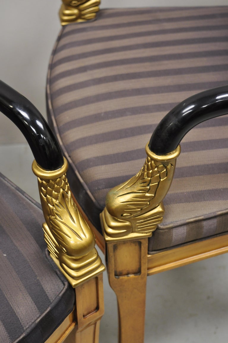 Century Furniture Co Capuan Biedermier Dining Chairs with Serpent Arm ...