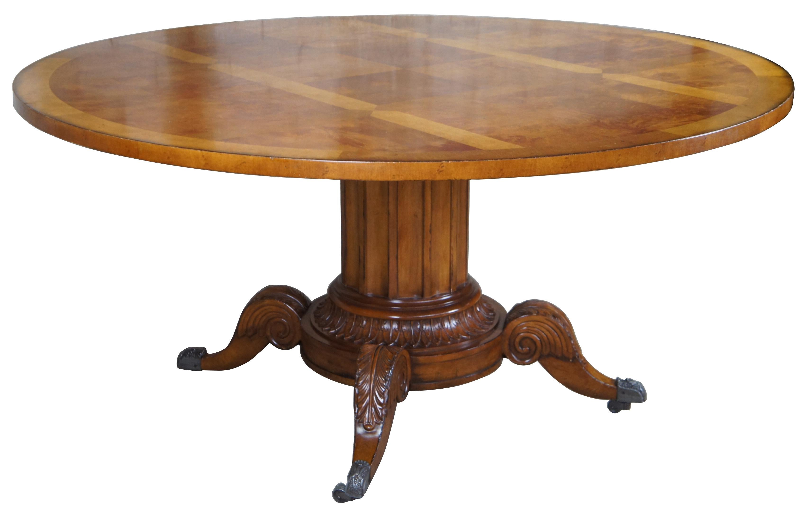 Century Furniture Maple Norfolk Round Pedestal Dining Table 53-307B at ...