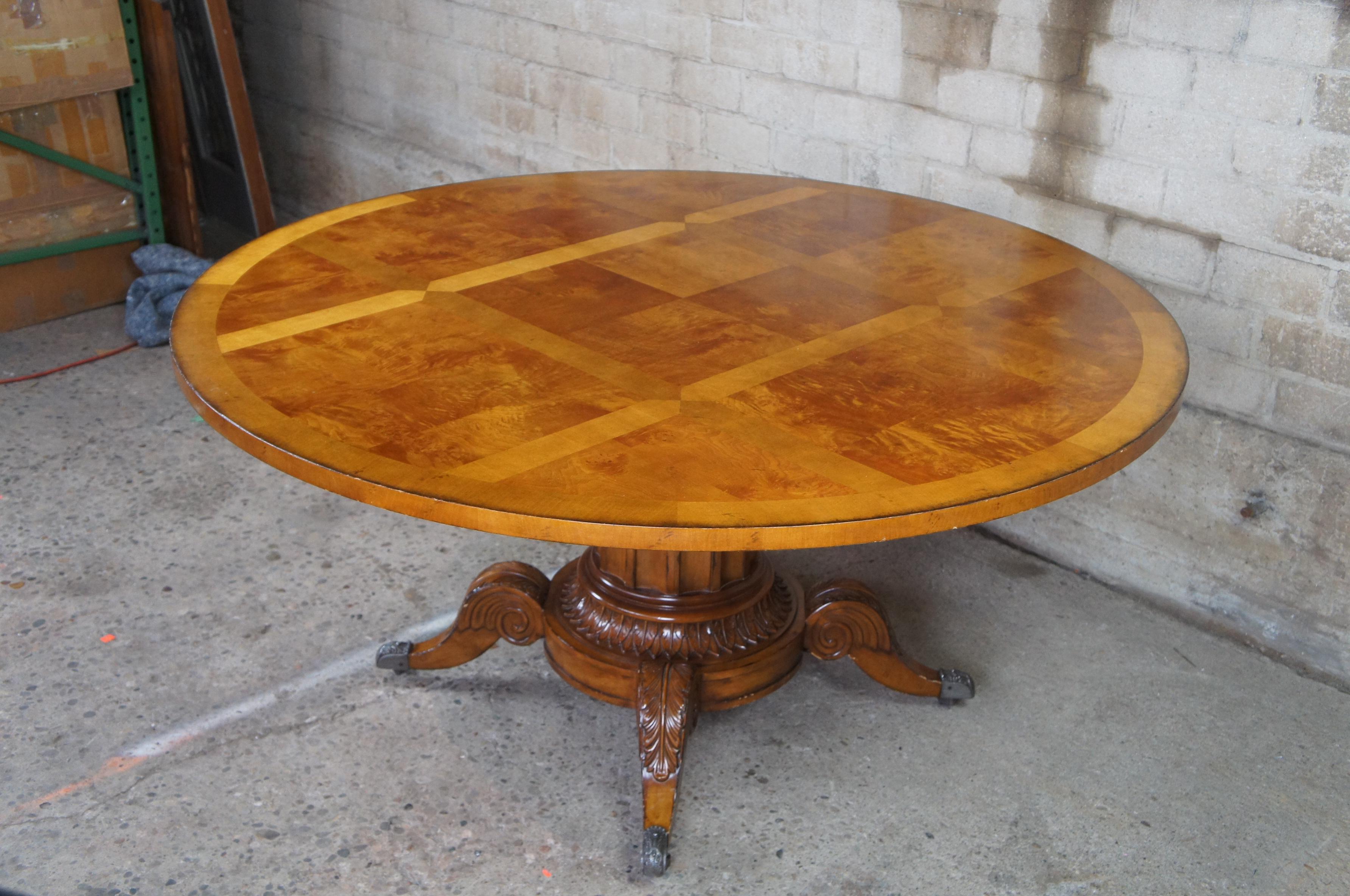 Century Furniture Maple Norfolk Round Pedestal Dining Table 53-307B at ...