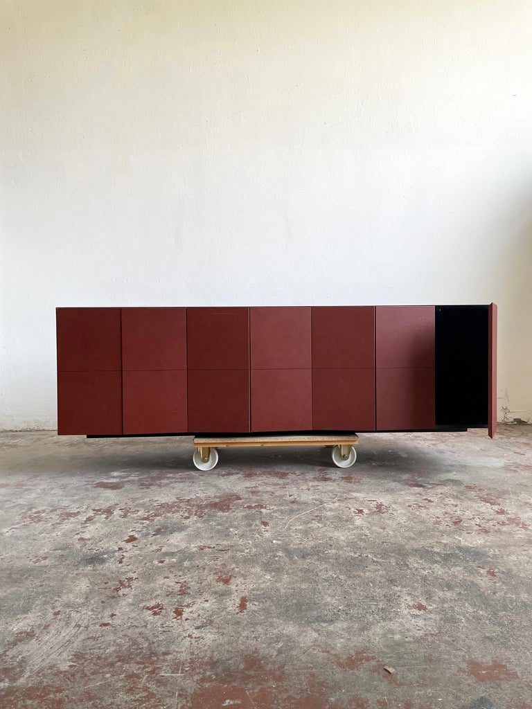 C.E.O. Cube Leather Cabinet, Lella and Massimo Vignelli, Poltrona Frau ...