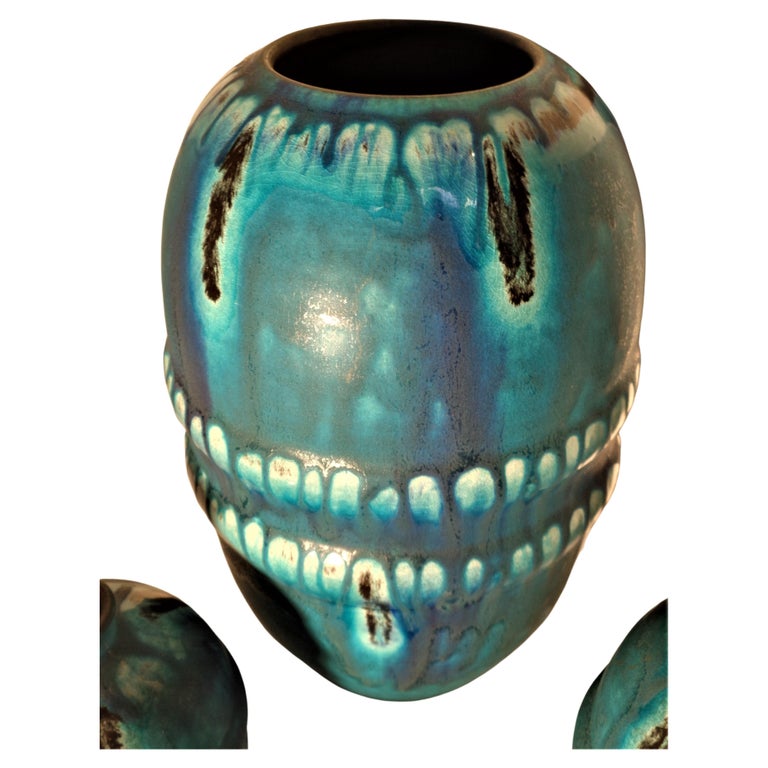 Ceramano Riviera Cerulean Blue Glaze Art Pottery Group, Germany, 1960 ...