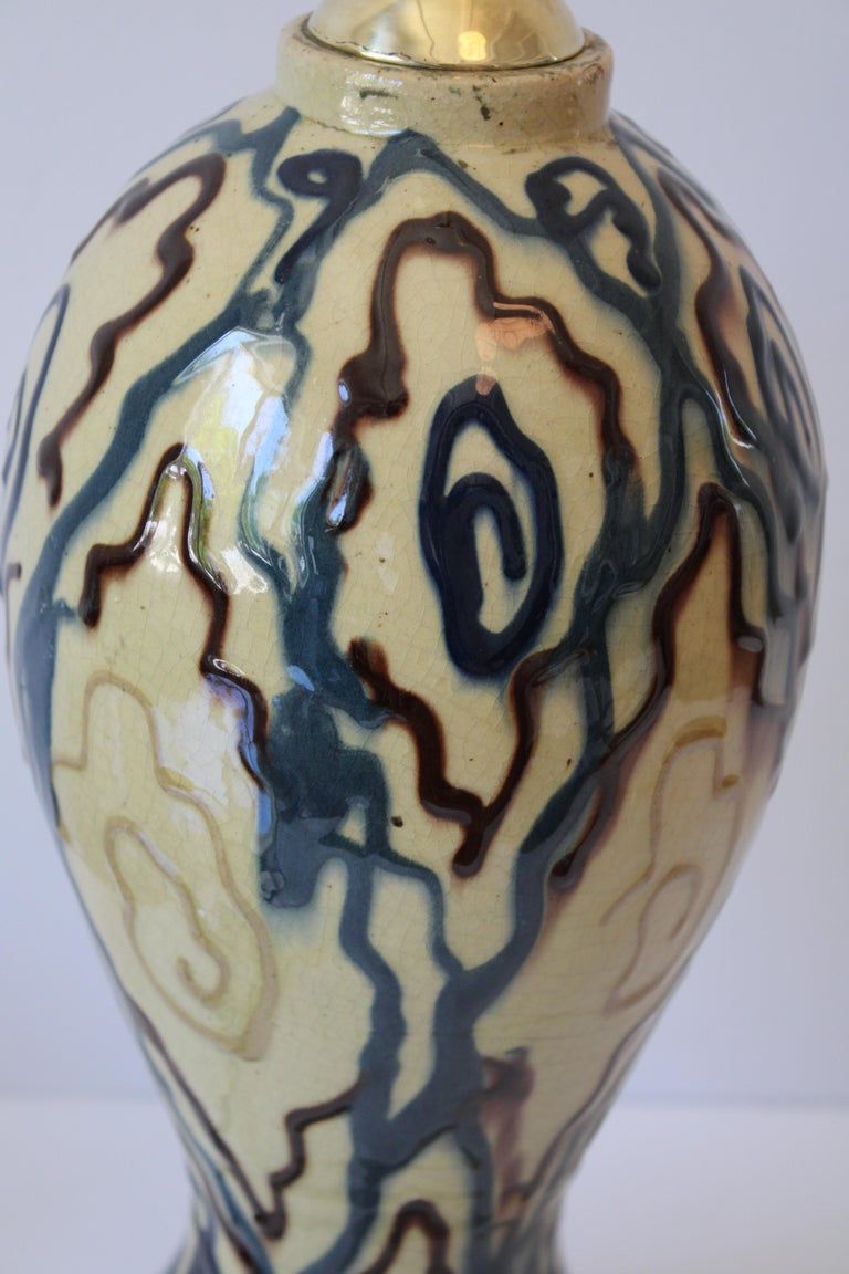 Ceramic Abstract Lamp For Sale at 1stDibs