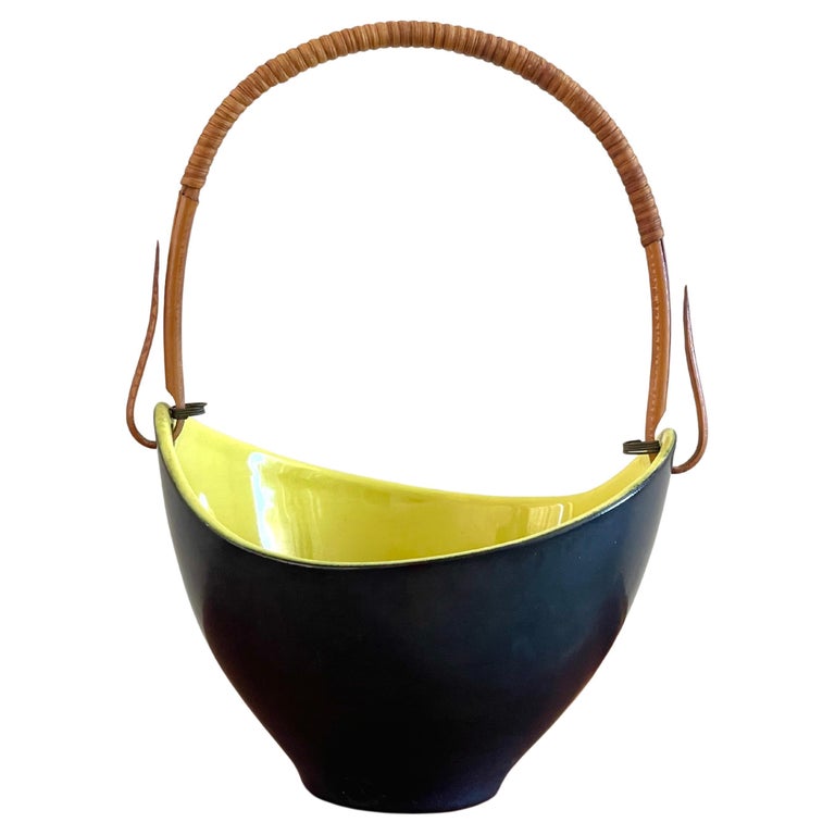 Ceramic and Bamboo Bowl at 1stDibs