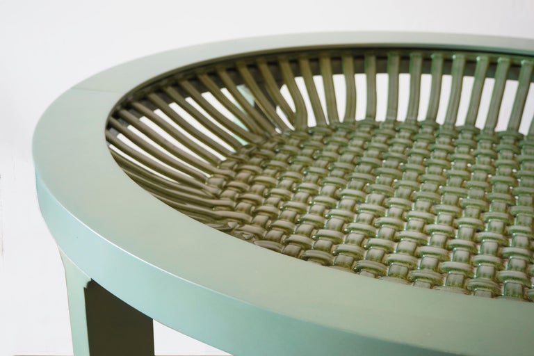Ceramic and Maple Contemporary Green Tea Table For Sale at 1stDibs