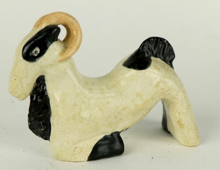 Ceramic Art Pottery Goat Attributed to Vienna Wiener Werkstatte at 1stDibs