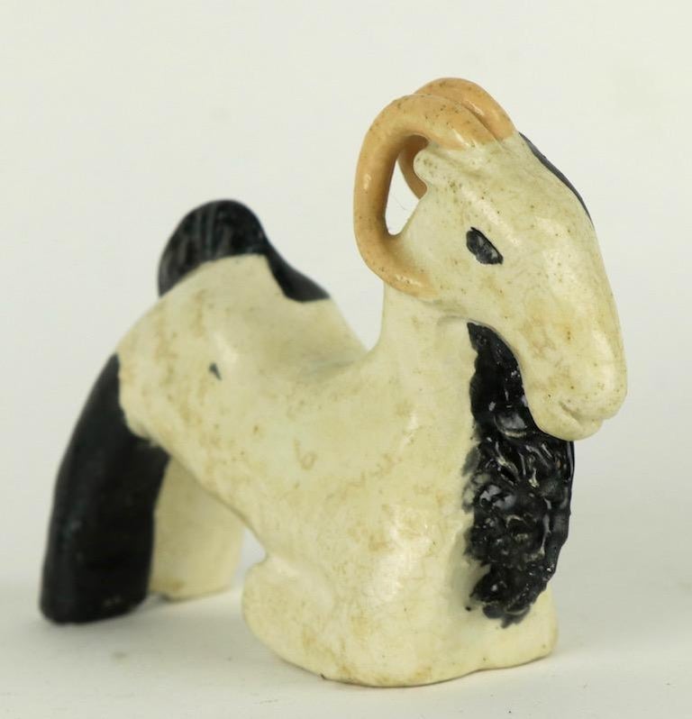 Ceramic Art Pottery Goat Attributed to Vienna Wiener Werkstatte at 1stDibs