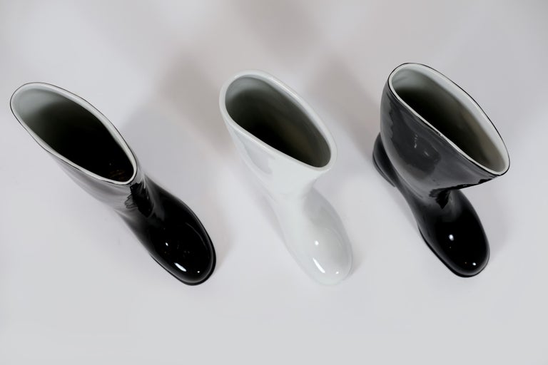 Ceramic Boot Sculptures by Czech Artist For Sale at 1stDibs