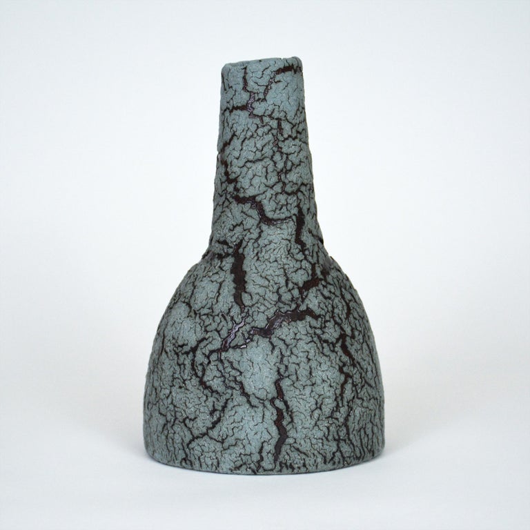 Ceramic Bottle, Decorative Vase by William Edwards For Sale at 1stDibs