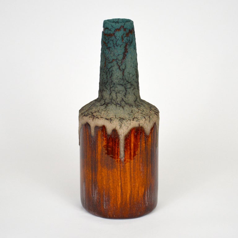 Ceramic Bottle - Decorative Vase by William Edwards For Sale at 1stDibs