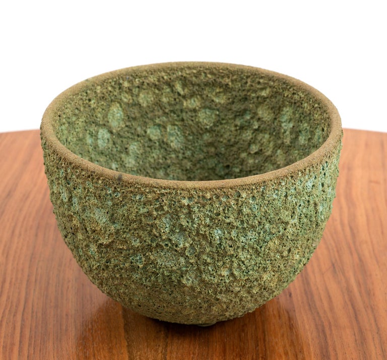 Ceramic Bowl in Lava Glaze by James Lovera, California, 1975 at 1stDibs