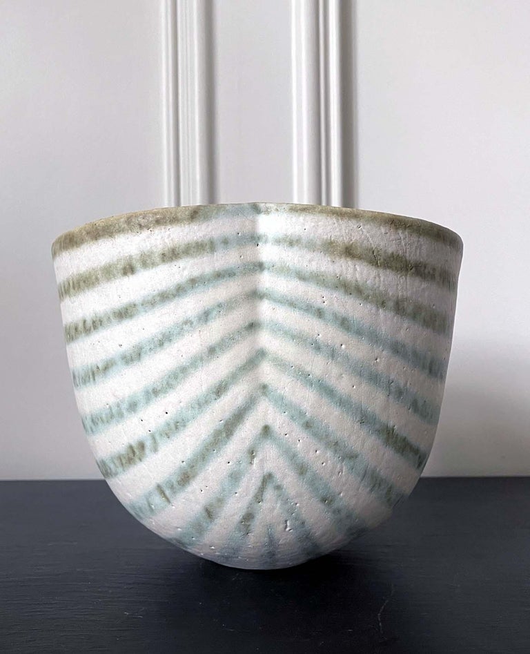 Ceramic Bowl-Shape Vessel by British Studio Potter John Ward For Sale ...