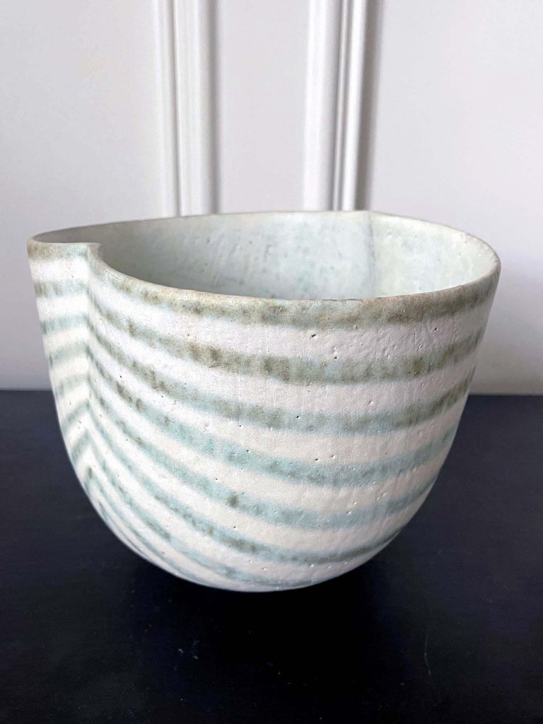 Ceramic Bowl-Shape Vessel by British Studio Potter John Ward For Sale ...
