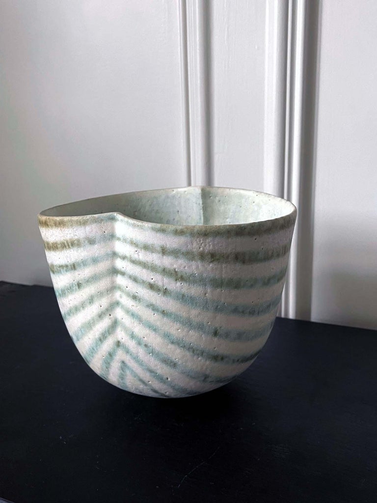 Ceramic Bowl-Shape Vessel by British Studio Potter John Ward For Sale ...