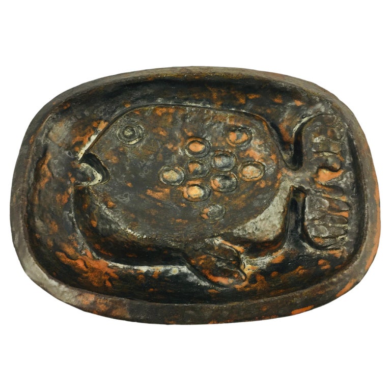 Ceramic Fish Motive Pocket Emptier / Key Tray, Hungary 1960s For Sale ...