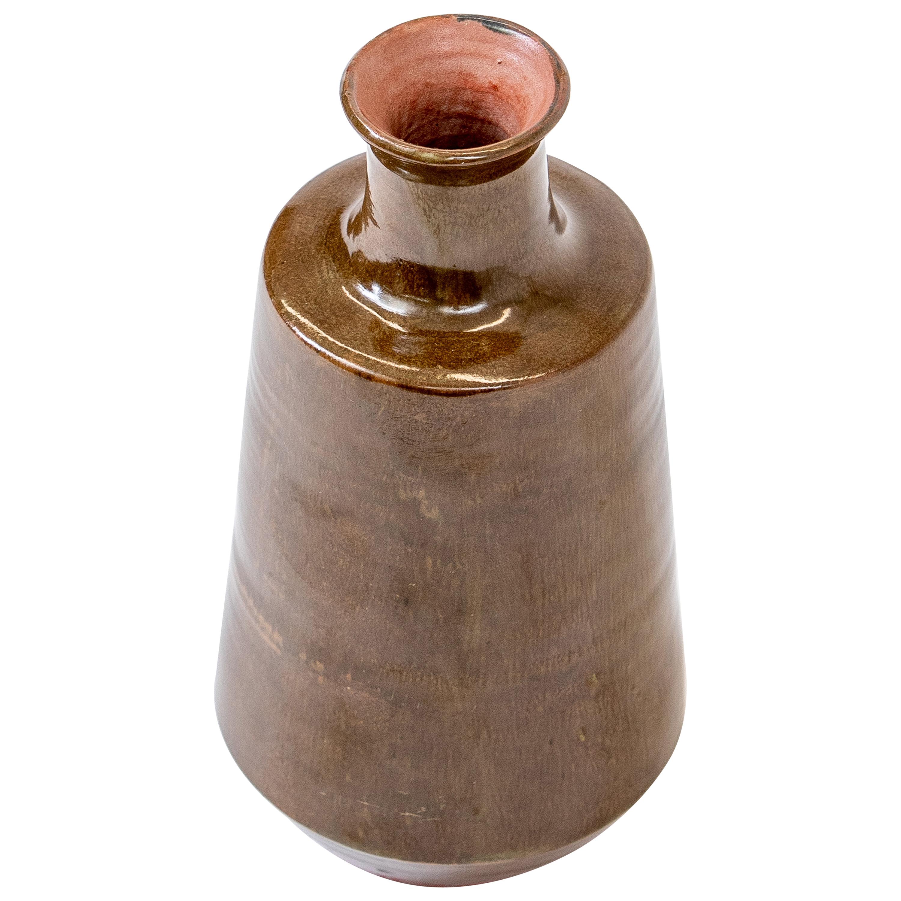 Three Small Neutral Toned Textured Ceramic Tea Tumblers For Sale at 1stDibs